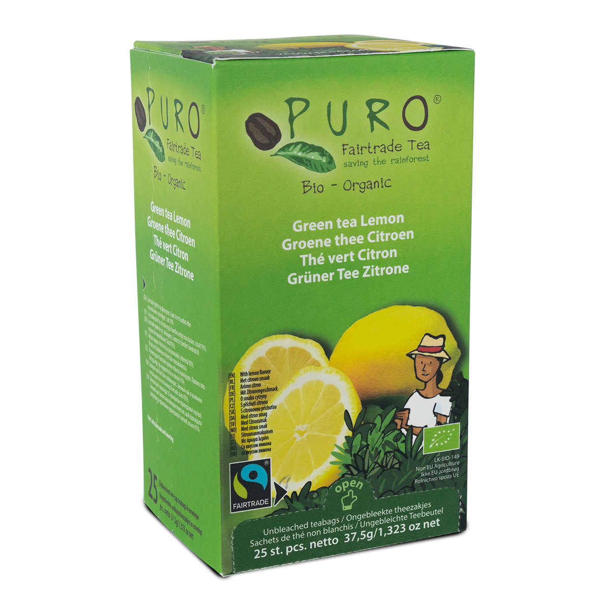 Puro Citron Brev te | Grøn te | Forfriskende citronsmag